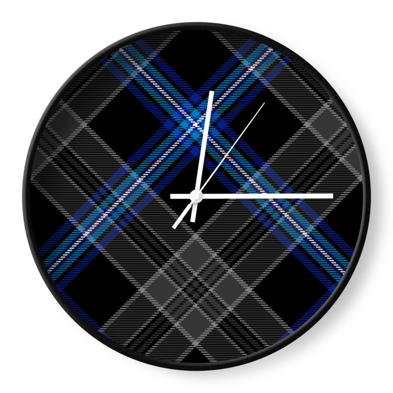 Earthrise 2.0 - Minimalistic Tartan Wall Clock